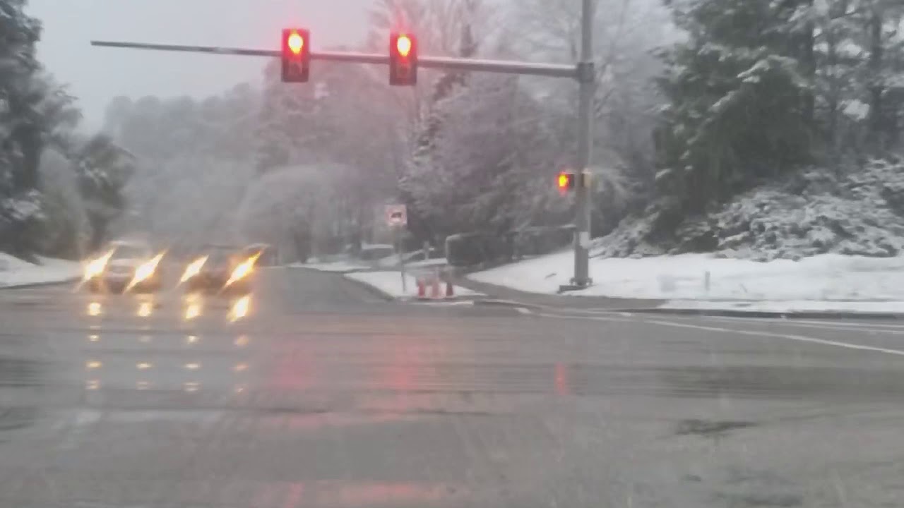Durham NC Snow Storm 02/20/2020: Winter Storm Nash - YouTube