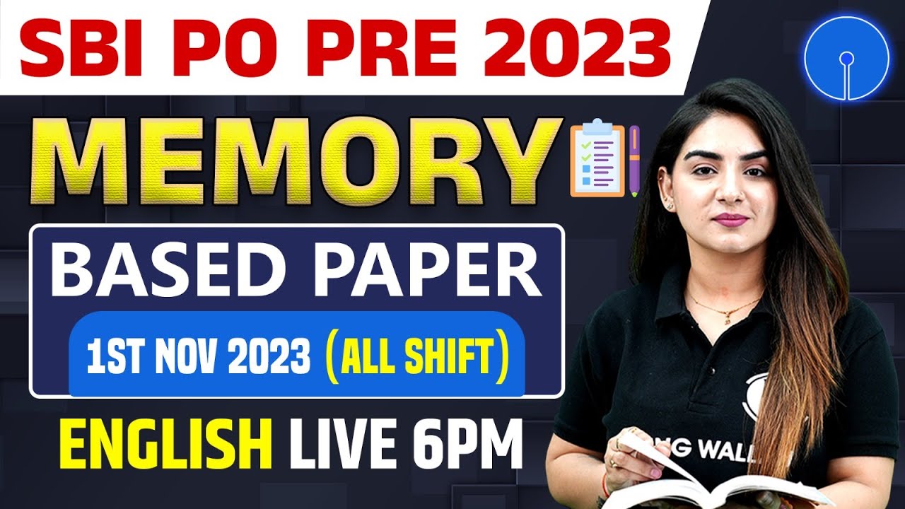 SBI PO PRE 2023 | SBI PO English Memory Based Paper | 1 Nov All Shift ...
