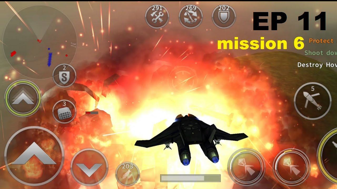 gunship battle | Longinus M in Episode 11 mission 6 - YouTube
