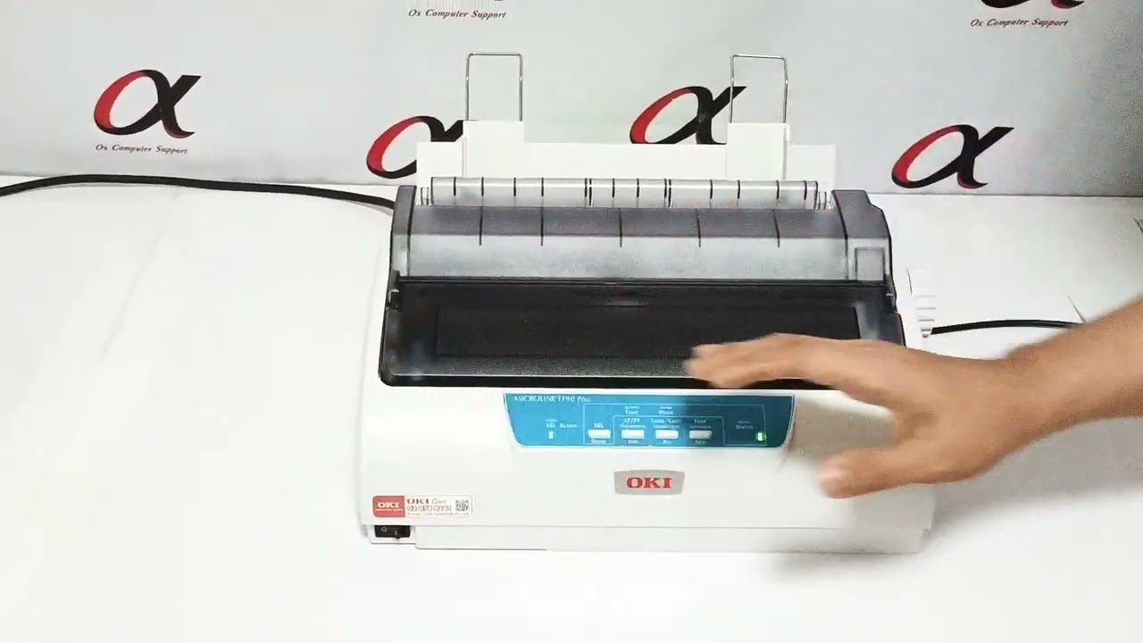 OKI ML1190 Plus - การทดสอบกระดาษปริ้น A4 และ กระดาษต่อเนื่อง - YouTube