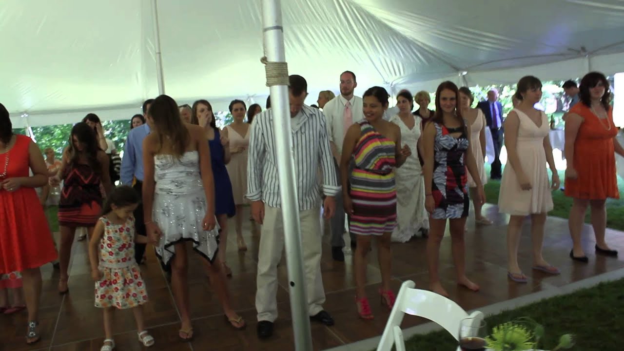 6/15/13 ChaCha Slide at Wayne and Kelley Wordens Wedding Reception ...