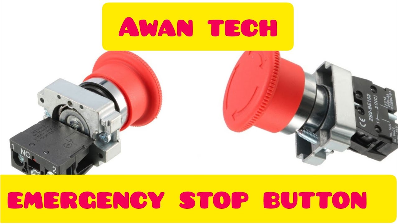EMERGENCY STOP BUTTON CORRECT WAY ASSEMBLING AUXILIARY CONTACT - YouTube