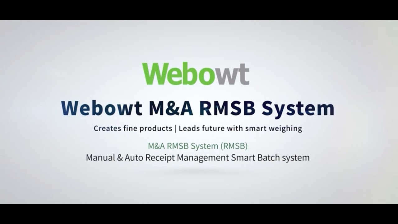 WEBOWT M&A RMSB System - YouTube