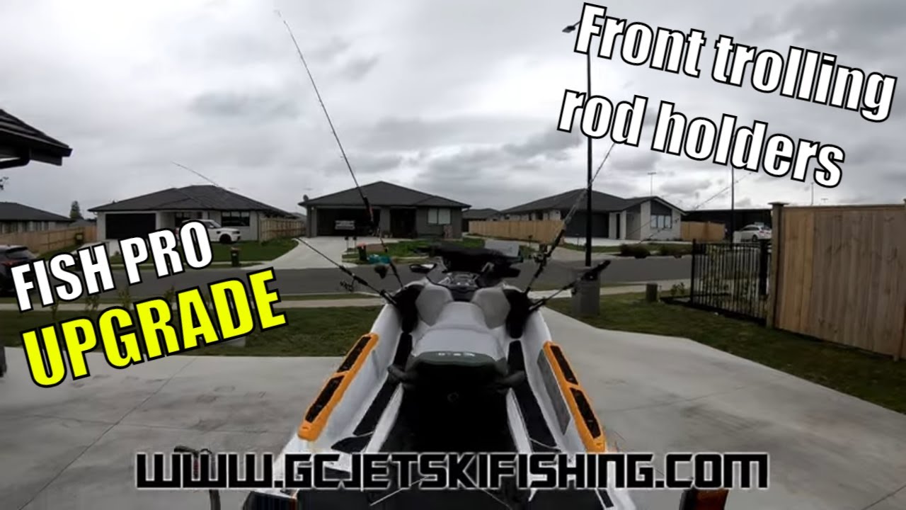 Sea doo Fish Pro Footwell Rod Holder installation - YouTube