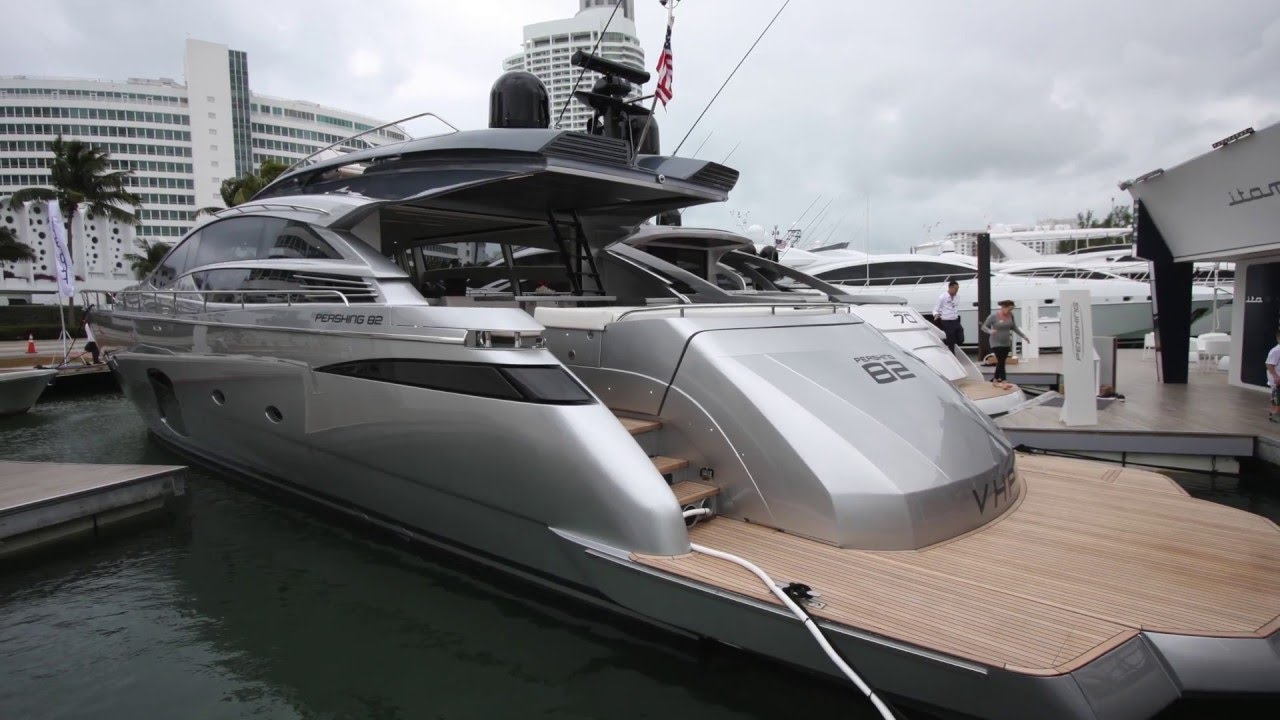 Luxury Yacht PERSHING 82 VHP - YouTube