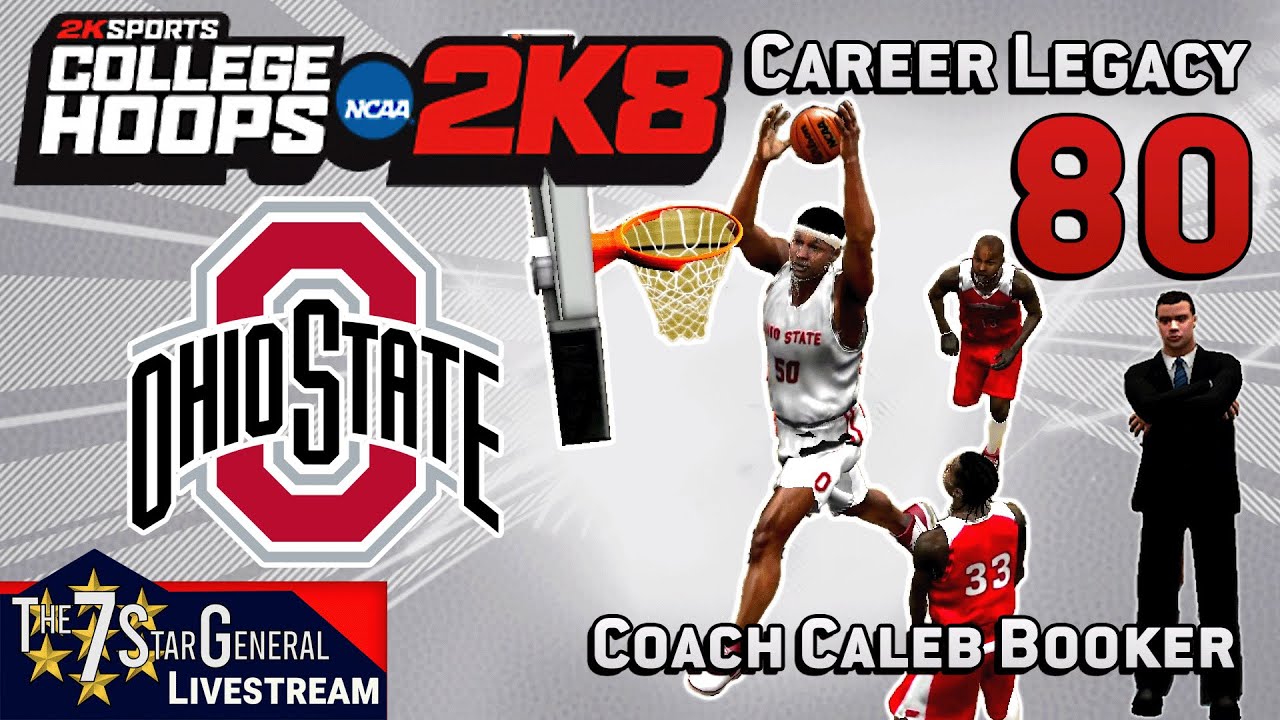 Caleb Booker Career Legacy | College Basketball 2K8 | Livestream 80 ...