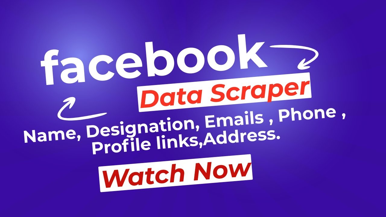 HOW TO GET EMAIL | FACEBOOK SCRAPER ORIGINAL WITH UPDATES | FB DATA ...