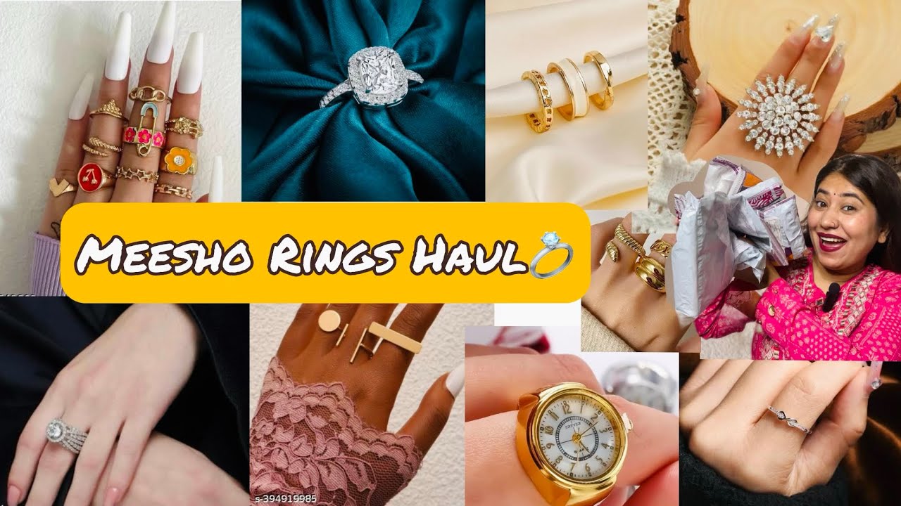 MEESHO RINGS HAUL💍| AD Rings| Stainless Rings| Cocktail Rings| Watch ...