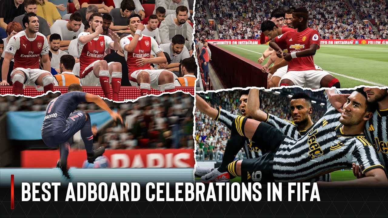Best Adboard Celebrations In FIFA - YouTube