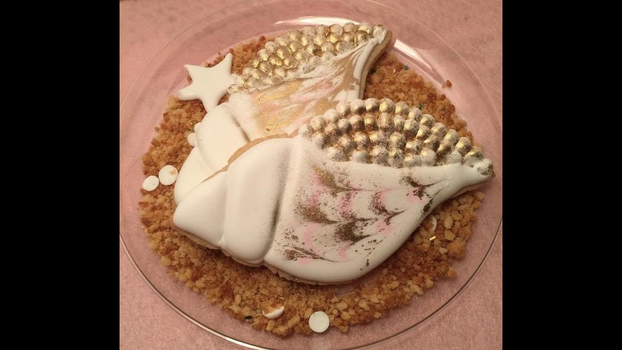 Conch Shell Sugar Cookie! Beach Series Sugar Cookies! - YouTube