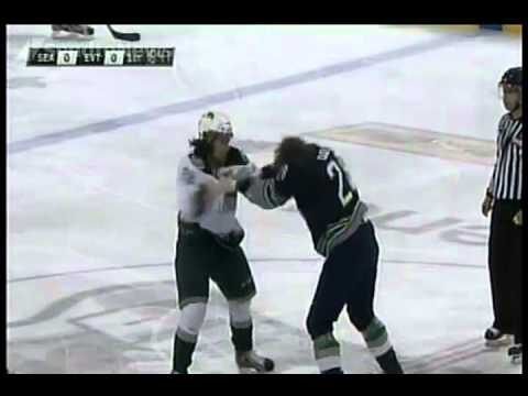 Hockey Fight: Josh Caron vs Jacob Doty - YouTube