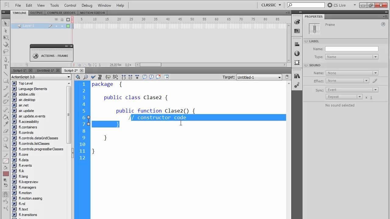 18. Clases en Actionscript 3 (parte 2/2) - Curso de AS3 - YouTube