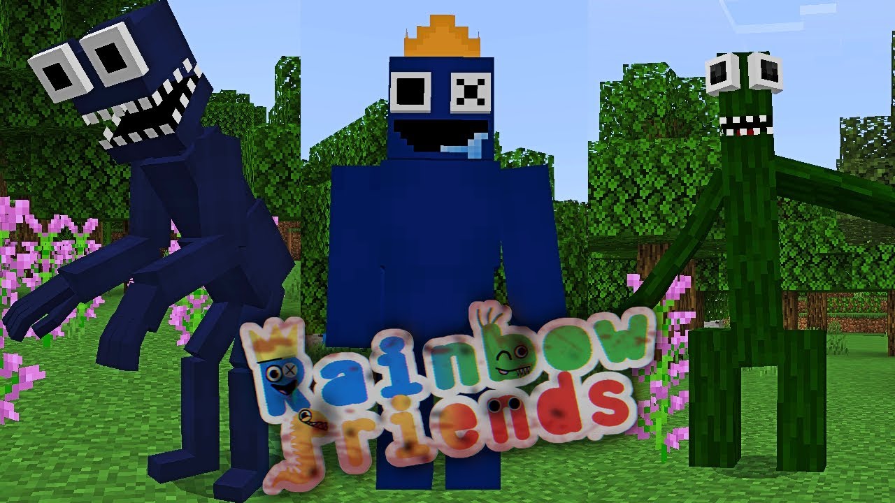 RAINBOW FRIENDS Addon MCPE || Mod de Rainbow Friends para Minecraft PE ...