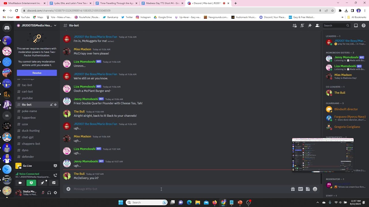 Discord VC (9/22/2023): ITV McDelivery Voice Acting, Part 1 - YouTube