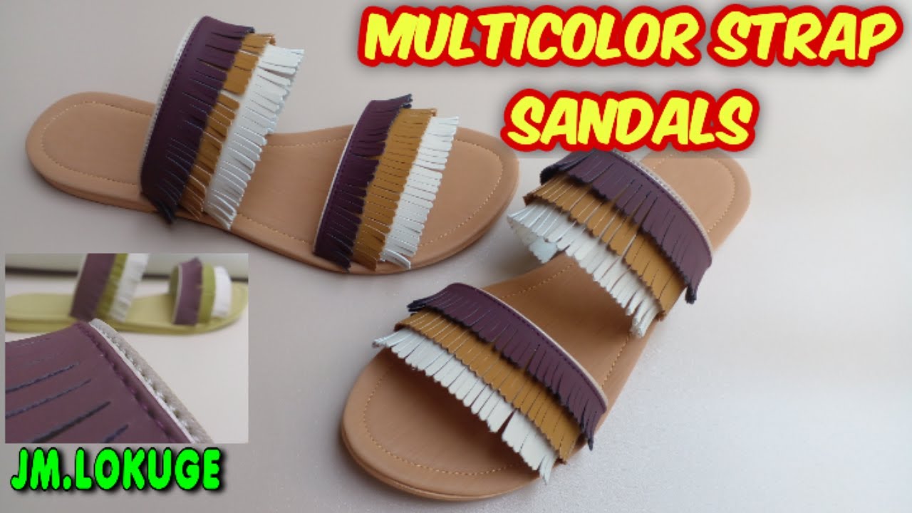 how to make beautiful sandals at home - YouTube