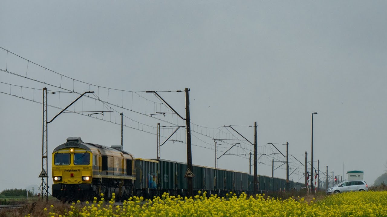 [4K] Freightliner PL | Class 66602 z węglarkami | Pyszczyn - YouTube