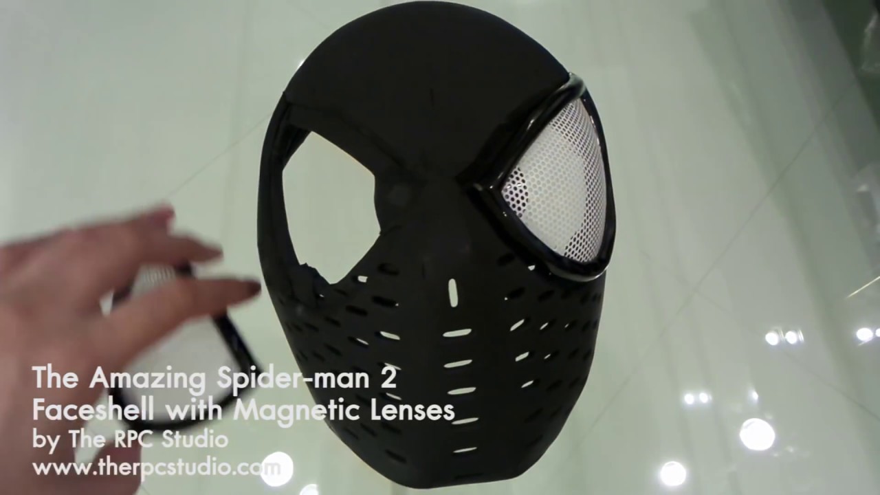 The Amazing Spider-man 2 Faceshell with Magnetic Lenses - YouTube