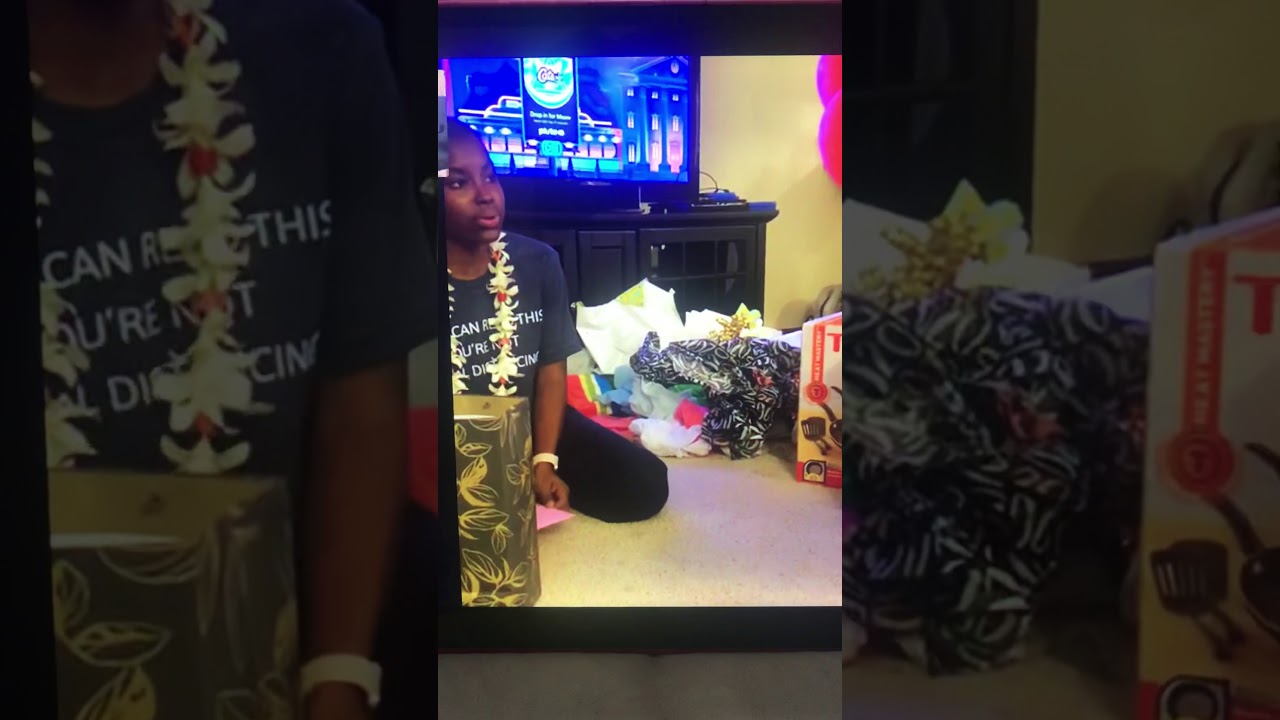 Kayla gift opening (part 3) - YouTube