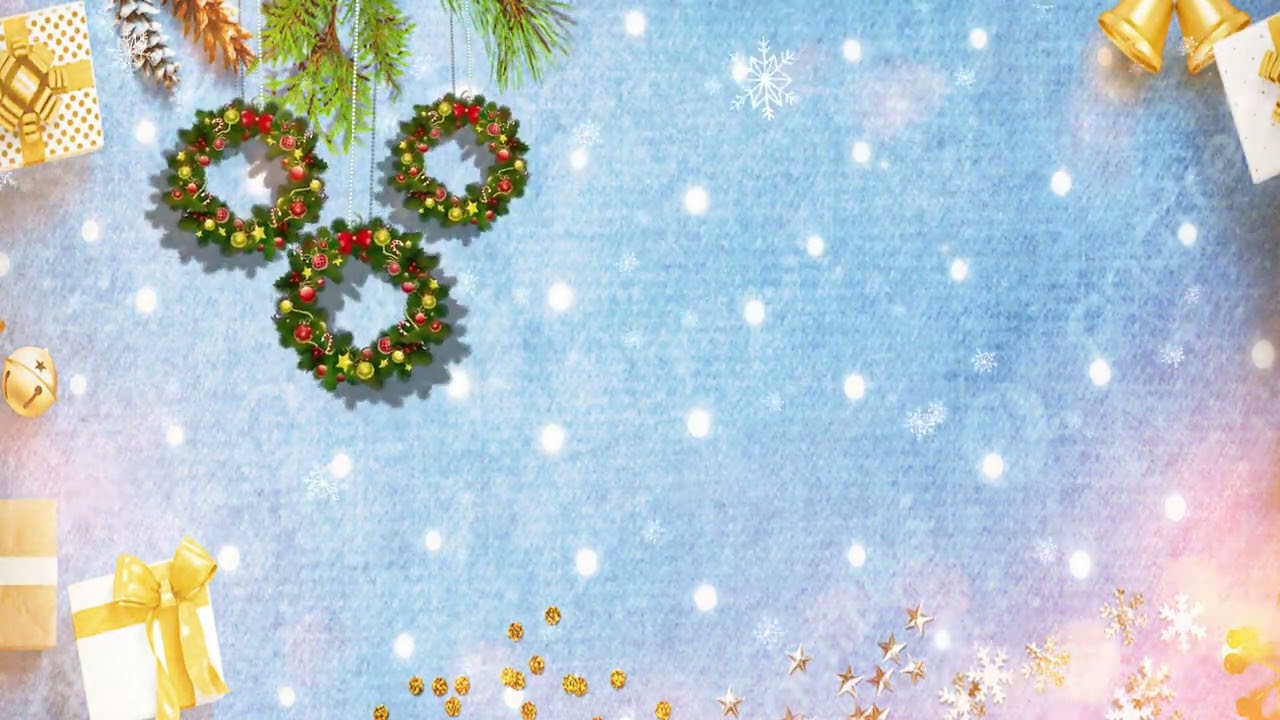 Christmas background loop video animation template no copyright - YouTube