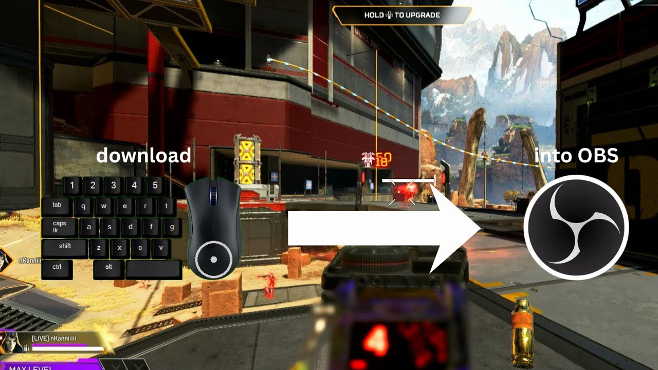 how to kbm on screen an in obs #gaming #pc #pcgaming - YouTube