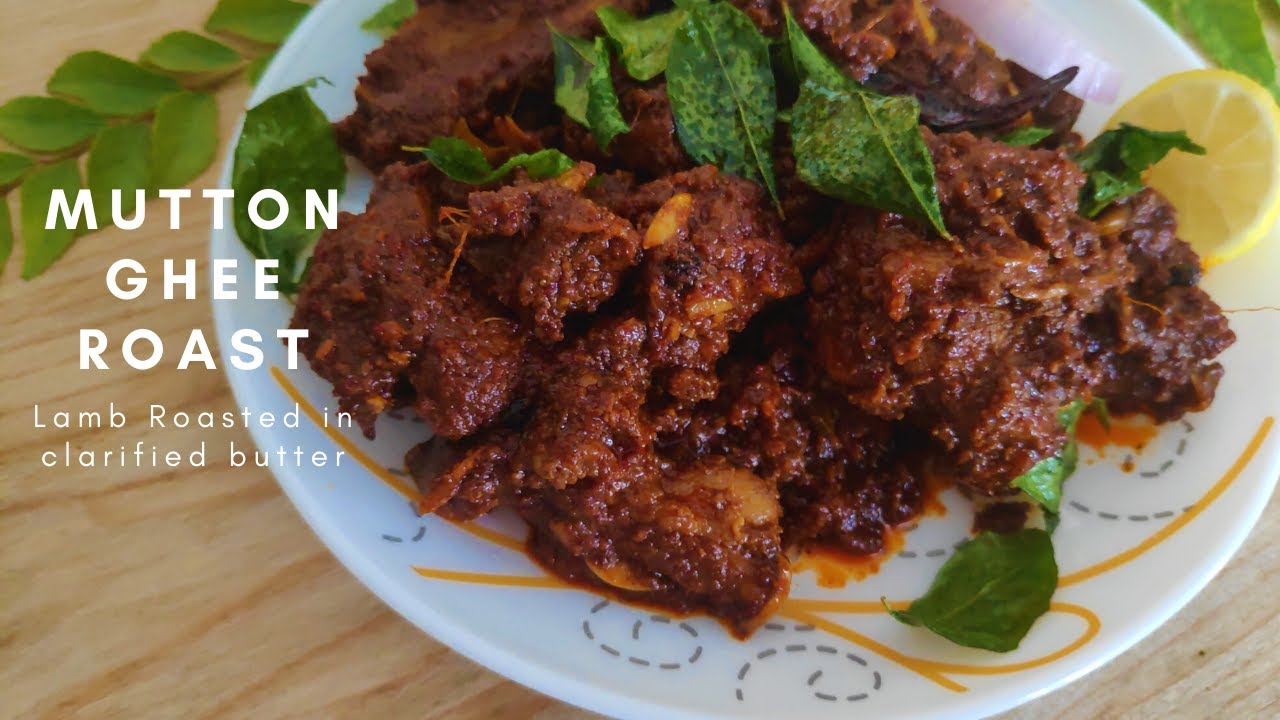 Mutton Ghee Roast | Mangalore style mutton roast | Mutton chunks ...