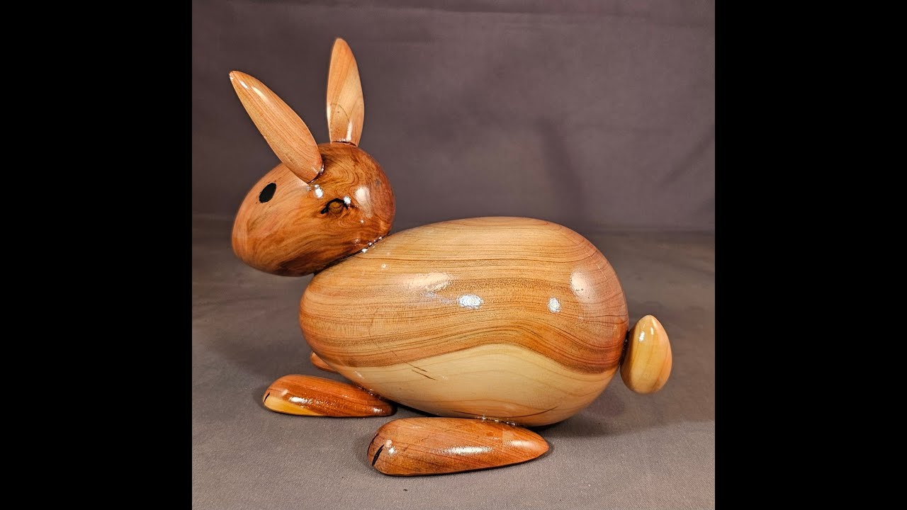 Woodturning: Watch This Amazing Juniper Bunny Come To Life - YouTube