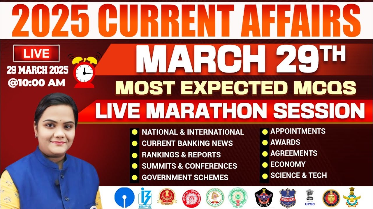 Daily Current Affairs March 29th | March current Affairs 2025 For All ...