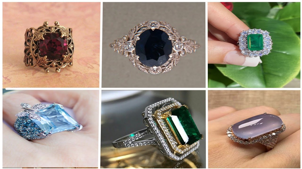Beautifull & Elegant Ring Design#Stone Rings Designs Ideas by Aasu ...