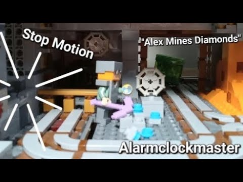 LEGO Minecraft "Alex Mines Diamonds" Short - YouTube