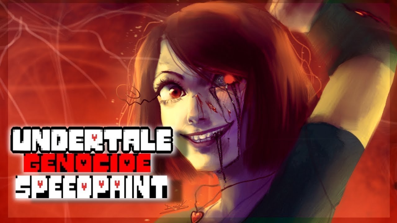 Undertale Genocide - Chara (Speedpaint) - YouTube