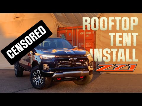 2023 Chevy colorado z71 Roof Top Tent/Rack Install - YouTube