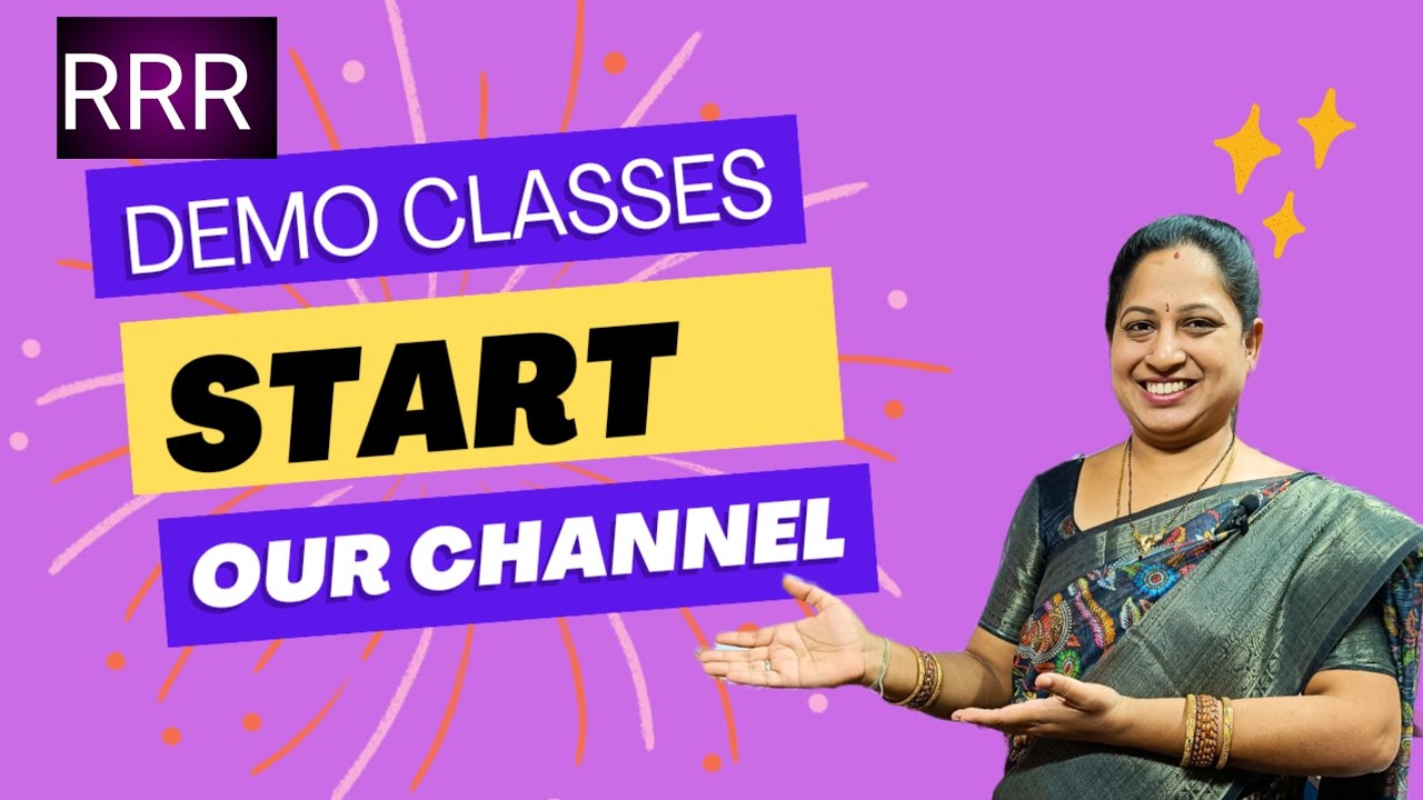 RRR demo classes start our channel don't Miss it /RRR embroideri ...