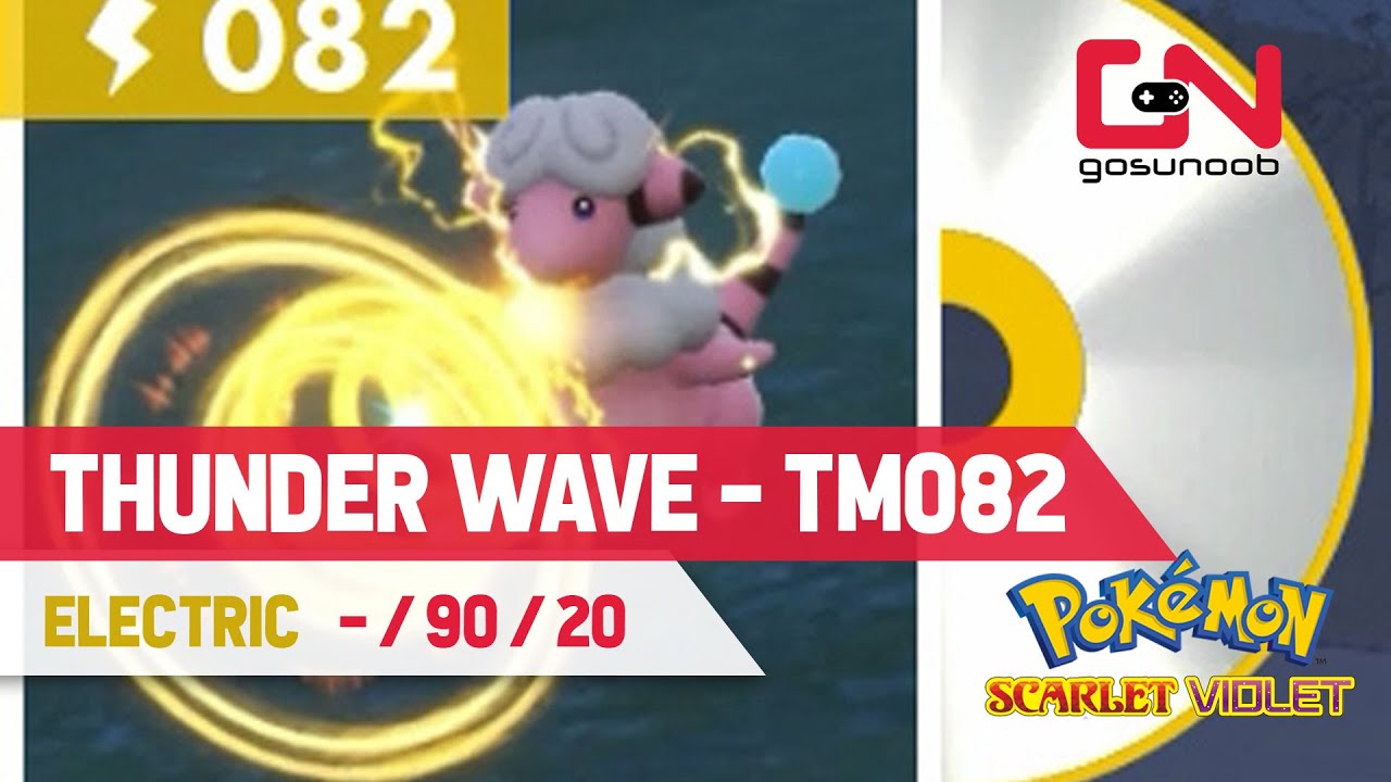 Where to Find Thunder Wave in Pokemon Scarlet and Violet - TM 082 Location - YouTube