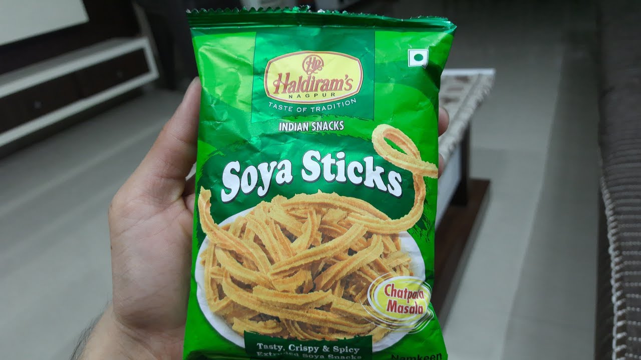 Haldiram's Soya Sticks Chatpata Masala flavour full review price and ...