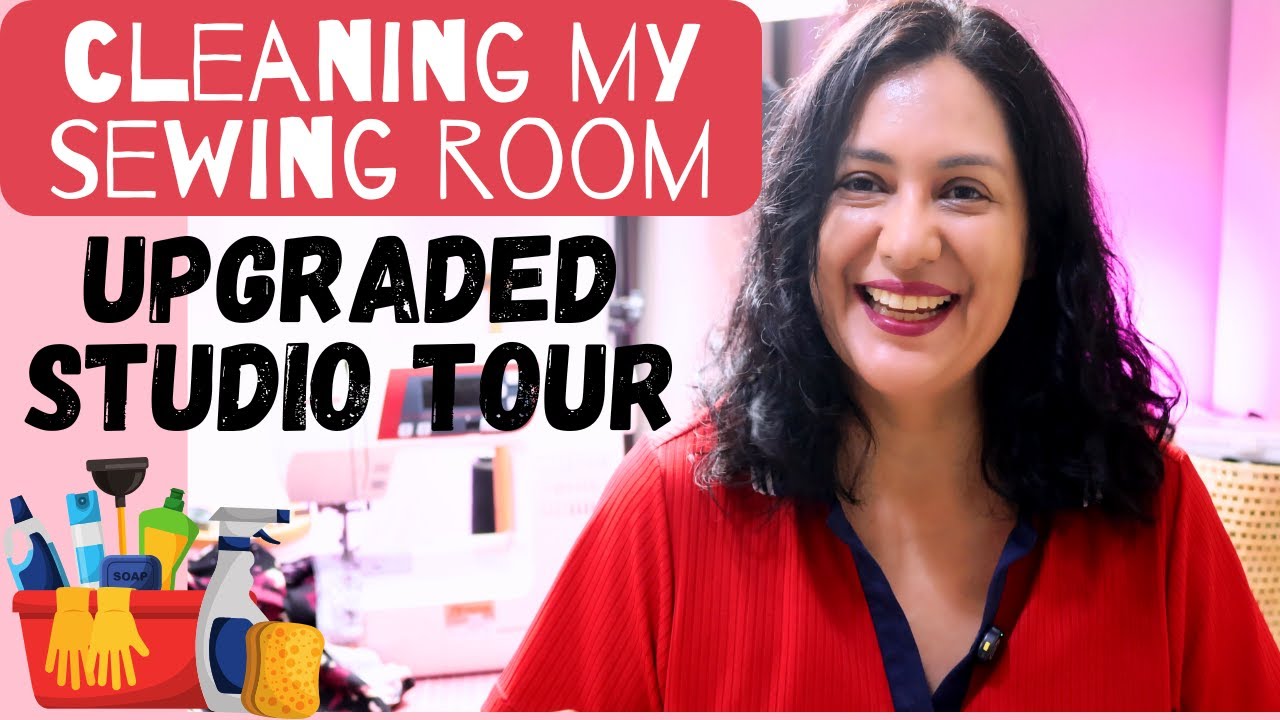 I Transformed My Sewing Room! DEEP CLEAN & upgraded furniture. Studio ...