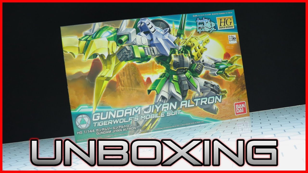 1/144 HGBD Gundam Jiyan Altron Unboxing - GUNDAM BUILD DIVERS - ガンダムジー ...