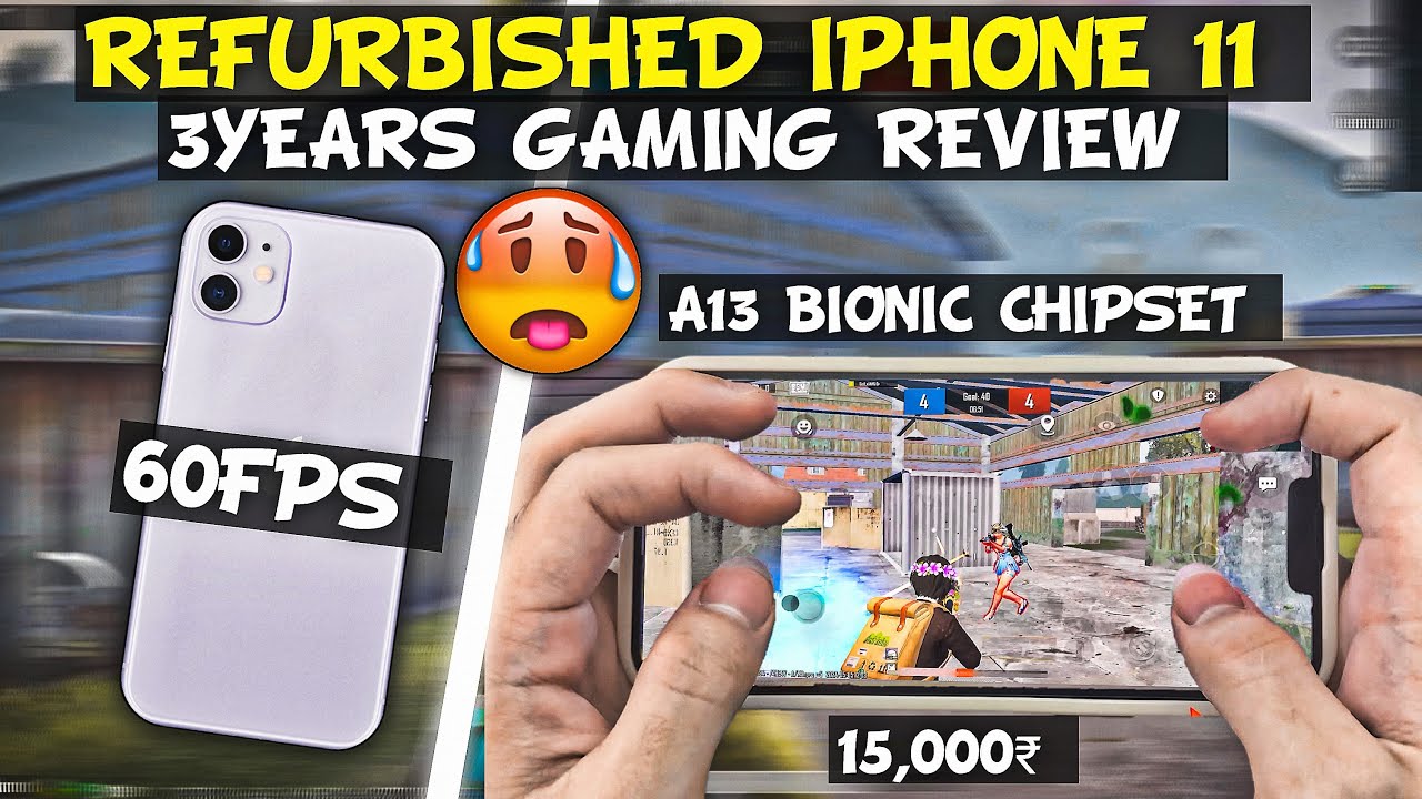 15,000₹ REFURBISHED IPHONE 11 GAMING REVIEW AFTER 3YEARS IN 2024🔥 ...