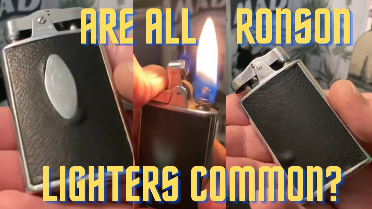 Vintage Ronson De-Light Junior Sport Automatic Petrol Lighter Leather ...