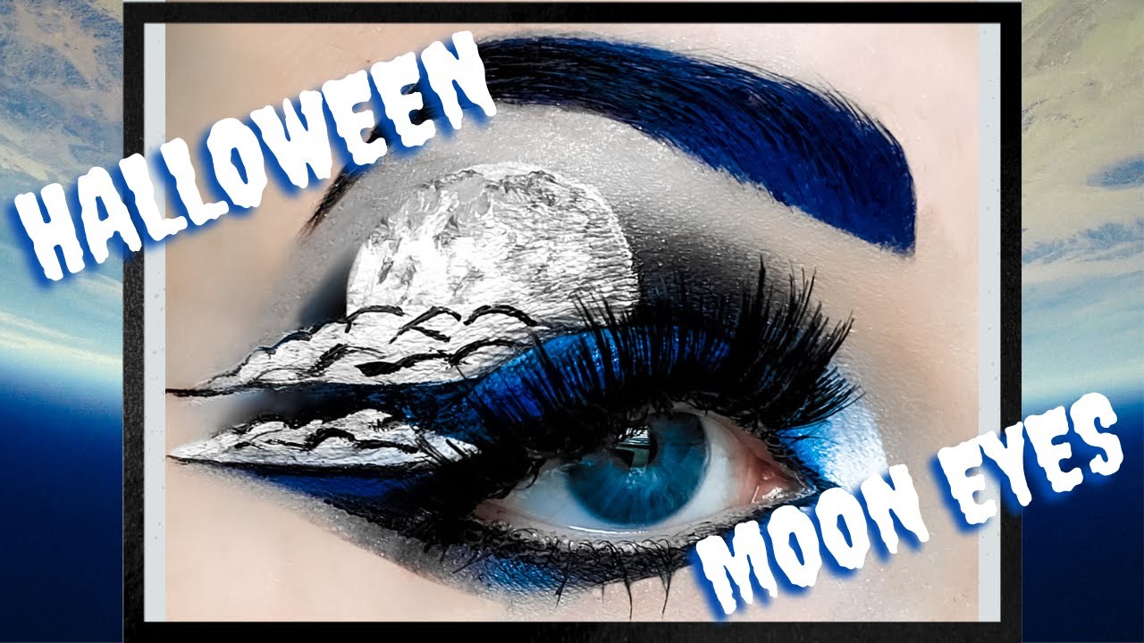 Halloween Moon Eye Makeup Tutorial - YouTube