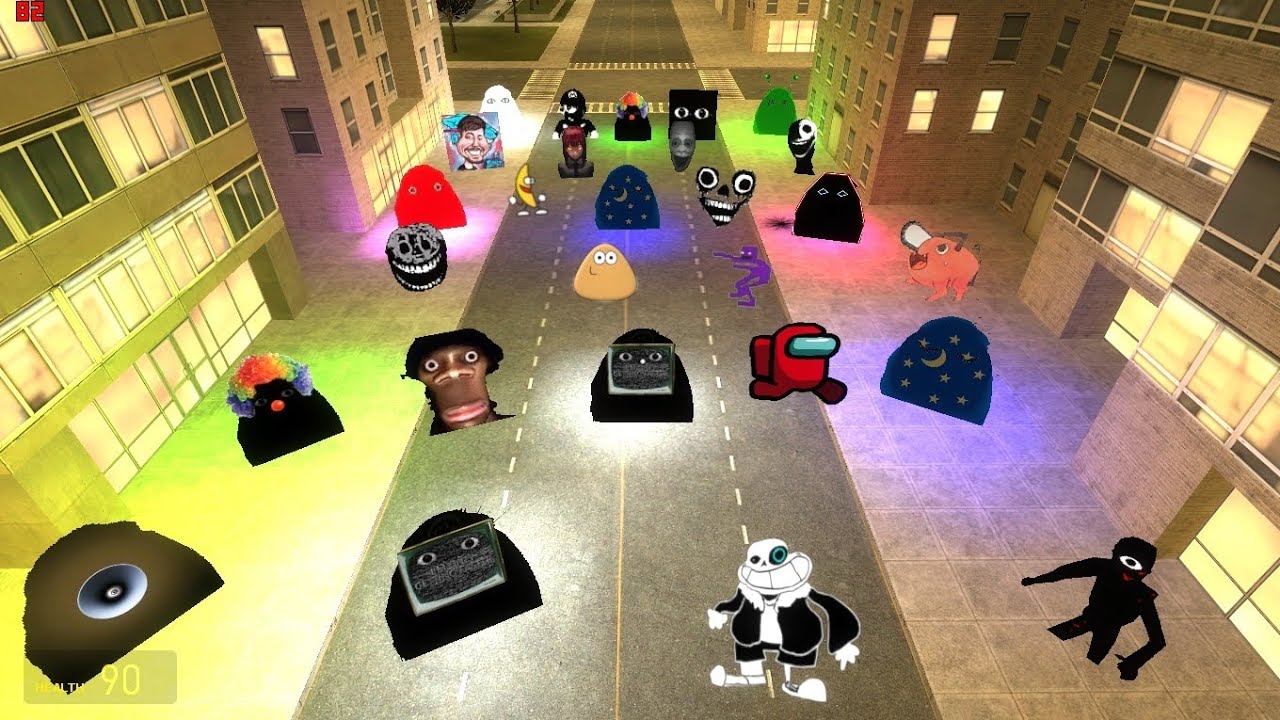 Angry MUNCI Family, Among Us, Mr Beast, Sans, Pochita, Aughhh, Gilbert ...