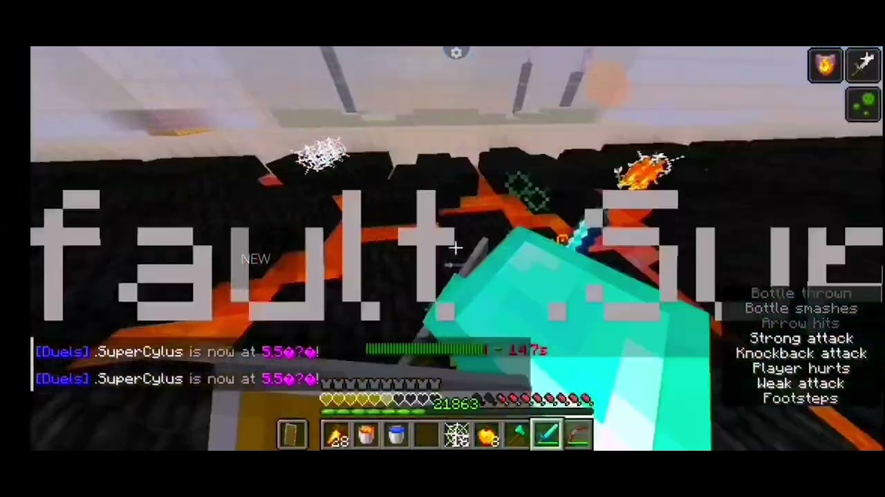 Minecraft pvp on a lifesteal kit on pojavlauncher - YouTube