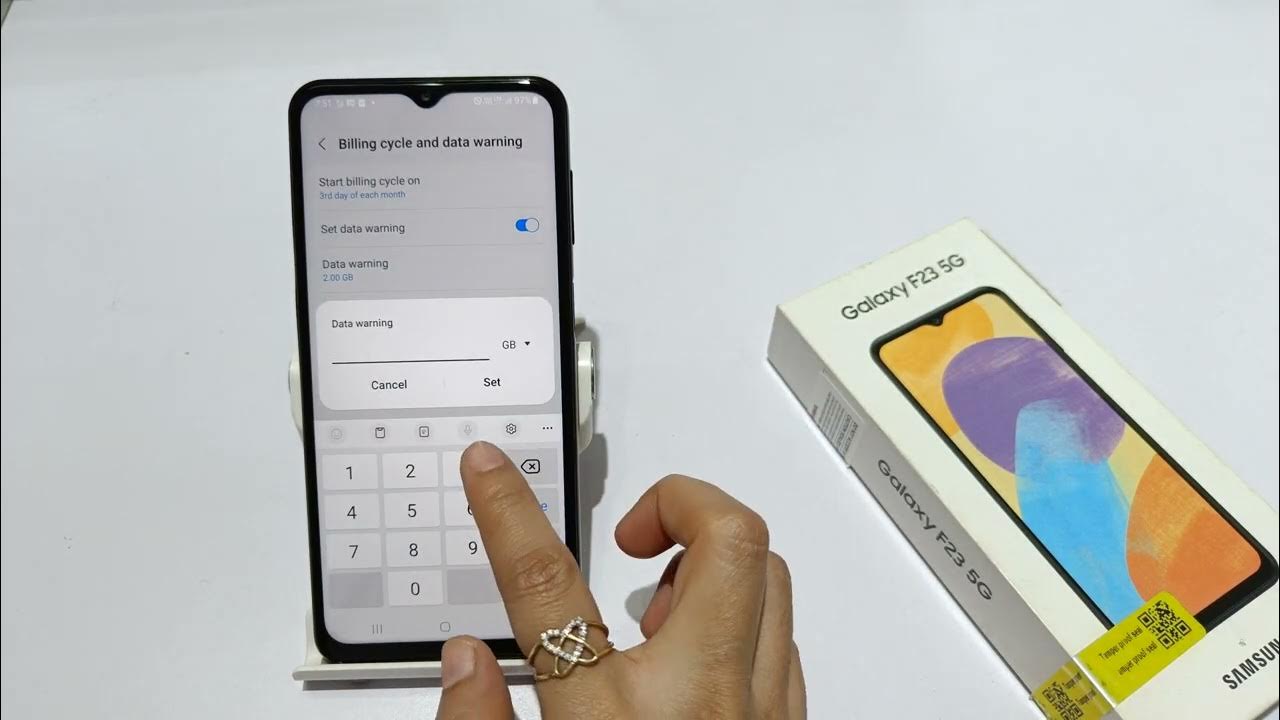 how to set data usage in samsung galaxy f23 5G, a23 | samsung m23 me data warning kaise set kare ...