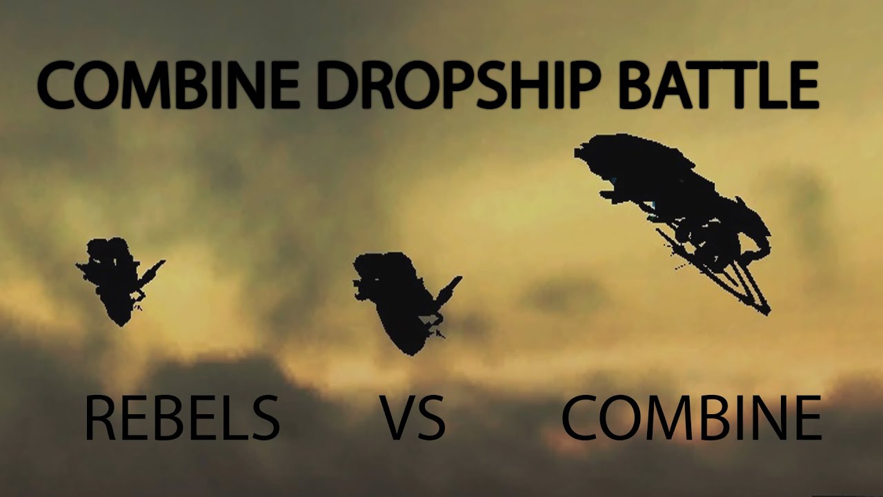 Combine Dropship Battle | Combine vs Rebels | Hammer: HL2 - YouTube
