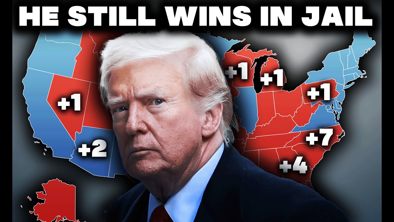 The 2024 Election Map IF Trump Is CONVICTED In New York...TRUMP Still ...