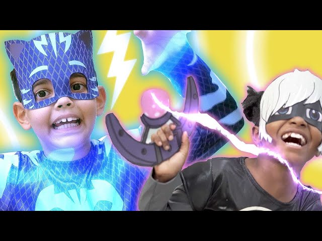 PJ Masks in Real Life: Catboy's Special Rock! PJ Masks - Videos For Kids