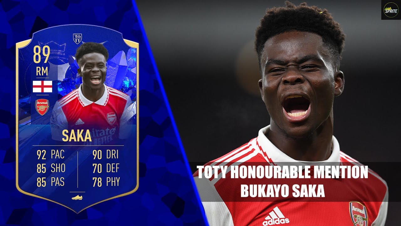 CARD WORTHY OF TOTY?!? FIFA 23 TOTY HONOURABLE BUKAYO SAKA REVIEW | 89 ...
