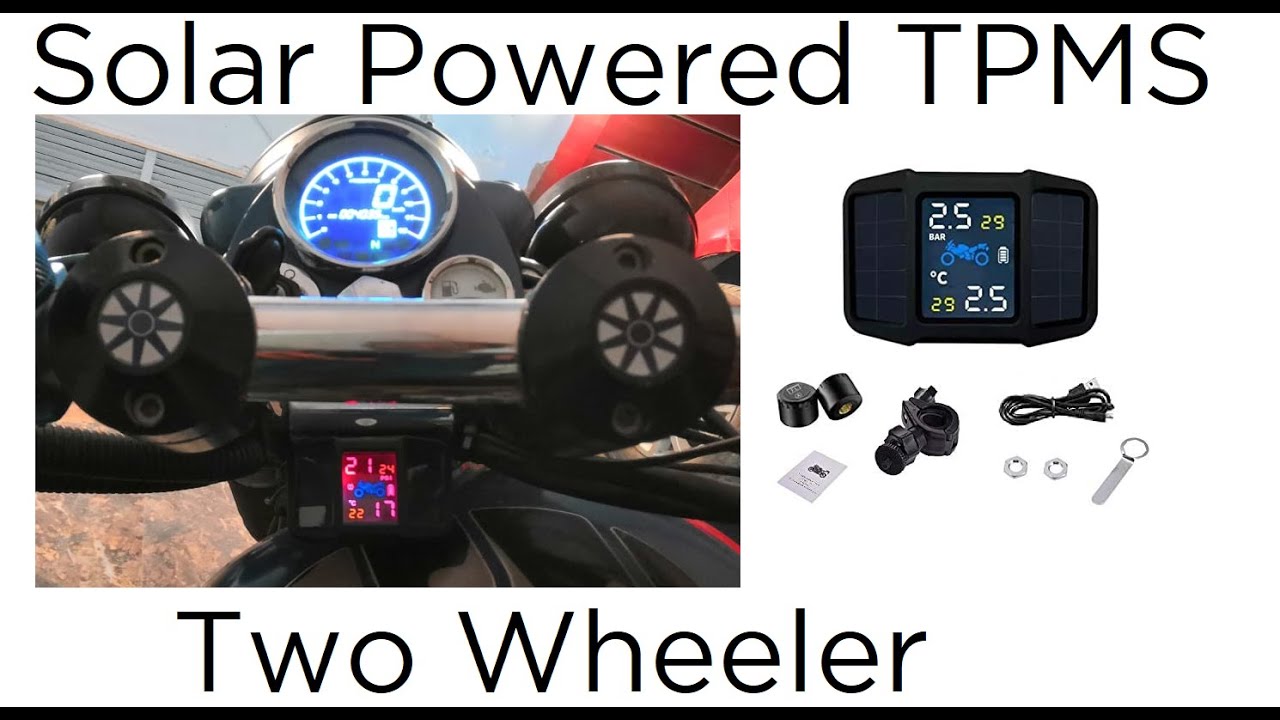 TPMS - Solar Powered for Two Wheeler - YouTube