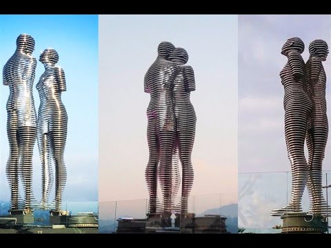 Ali Nino Efsanesi Gürcistan Batum - Georgia Batumi Ali and Nino The Statue of Love #shorts