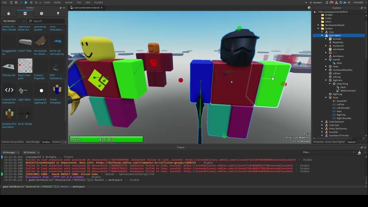 Cube Combination modding tutorial #6 ([Advanced] Swords & Bosses & Coils) - YouTube