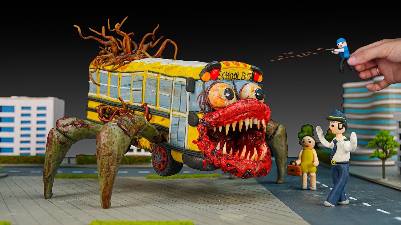 Making MINION SCHOOL BUS HEAD EATER - Story of Transformation (Minions ...